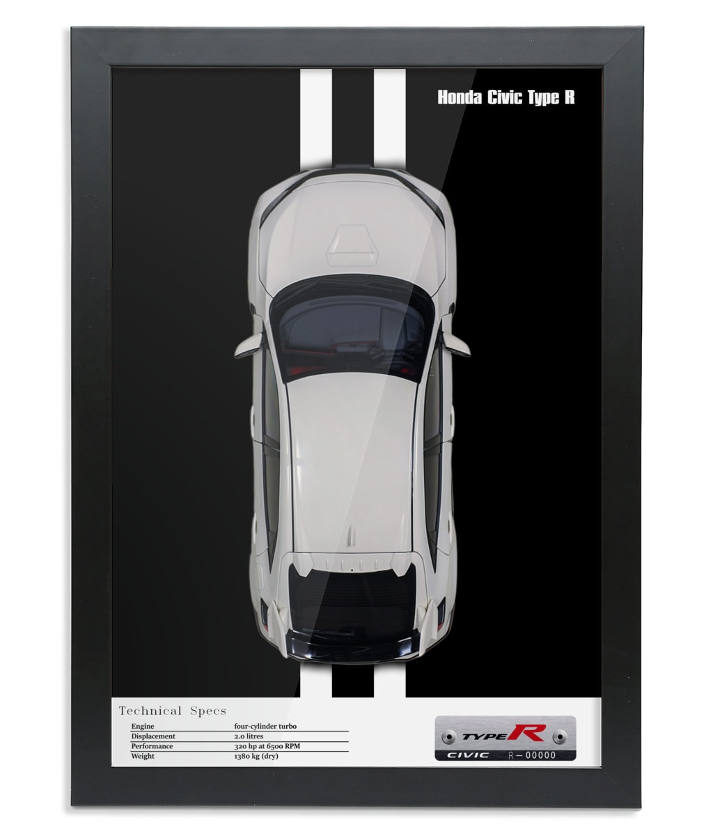 Custom Honda Civic Type R Wall Poster With R Build Number - Etsy