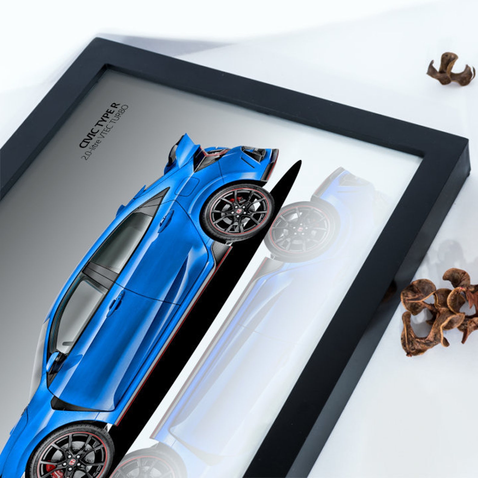 Honda Civic Type R 10th Gen FK8 Wall Art Poster Blue - Etsy