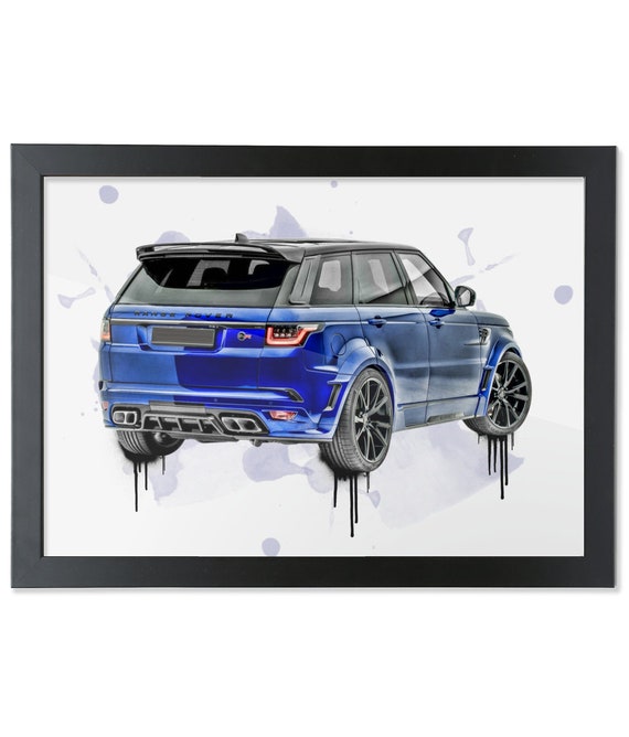 Land Rover Range Rover Sport SVR Wall Art Poster | Etsy