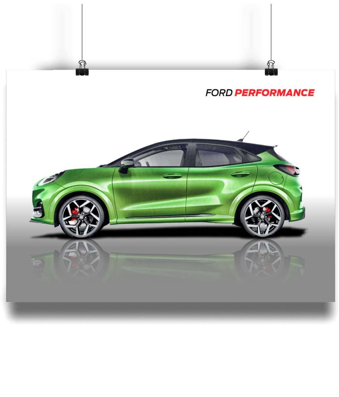 2022 Ford Puma ST Wall Art Poster Mean Green - Etsy