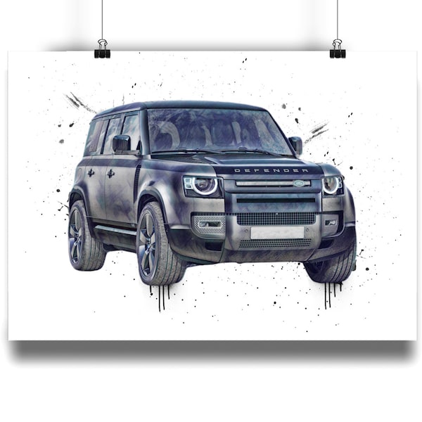 Land Rover Defender Wall Art - Etsy
