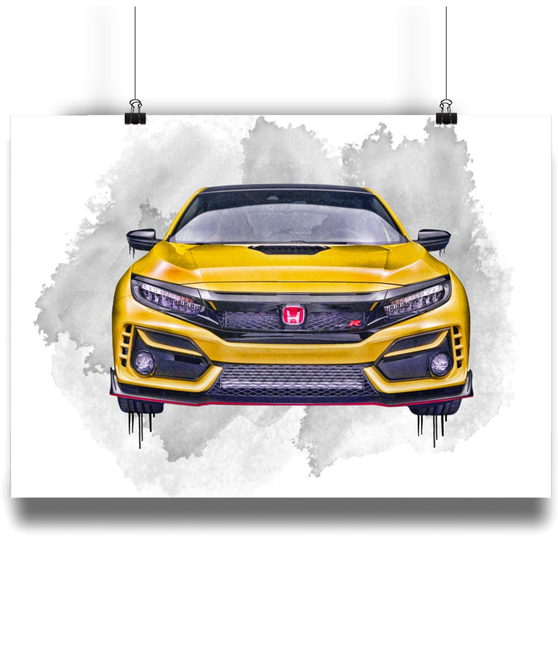 2021 Honda Civic Type R Limited Edition FK8 Wall Art Poster - Etsy UK