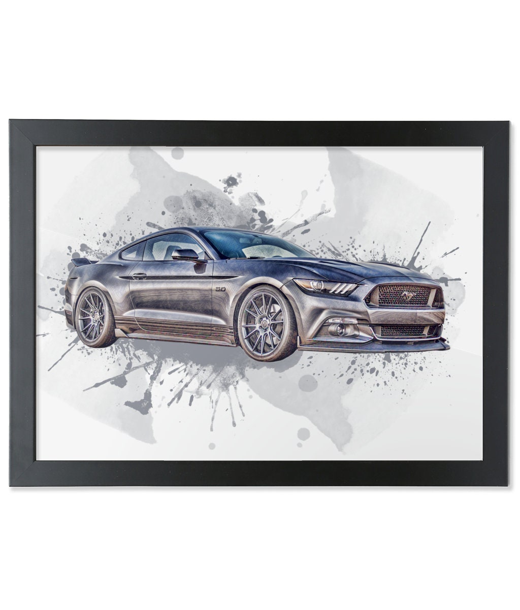 Ford Mustang Wall Art Poster - Etsy