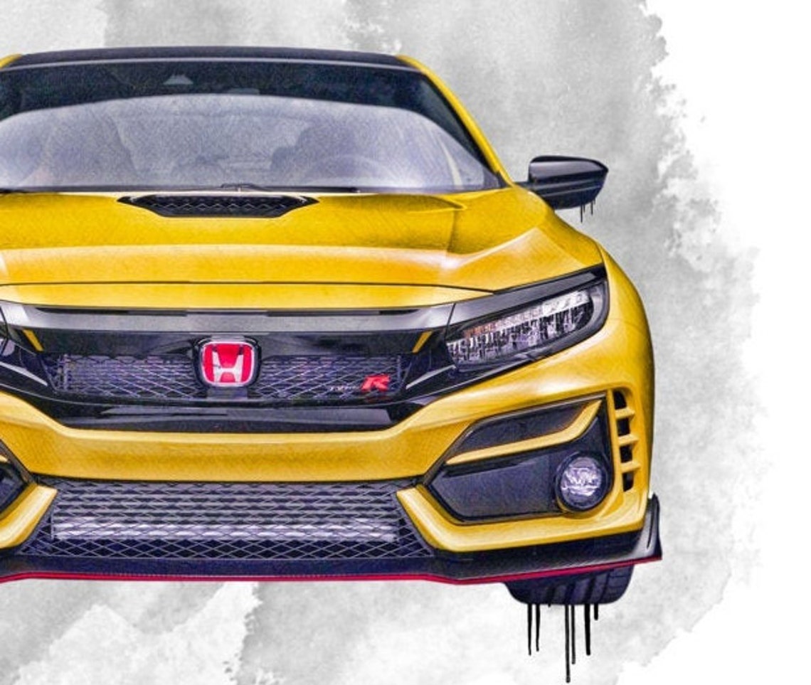 2021 Honda Civic Type R Edición limitada FK8 Wall Art Poster - Etsy España