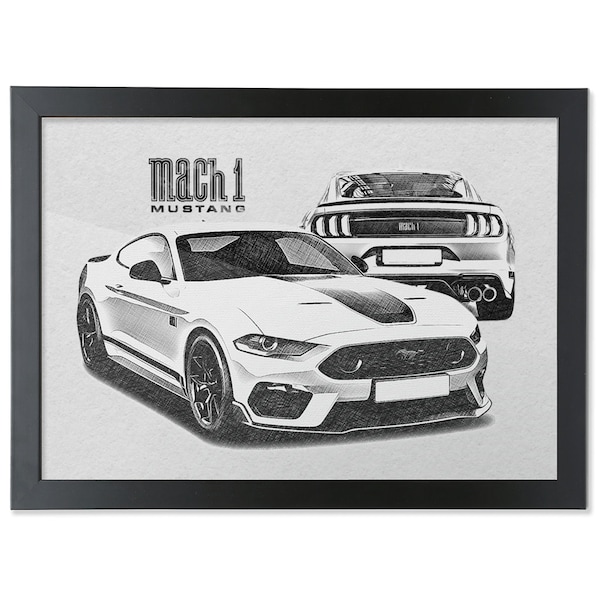 Ford Mustang Mach 1 Svg - Etsy