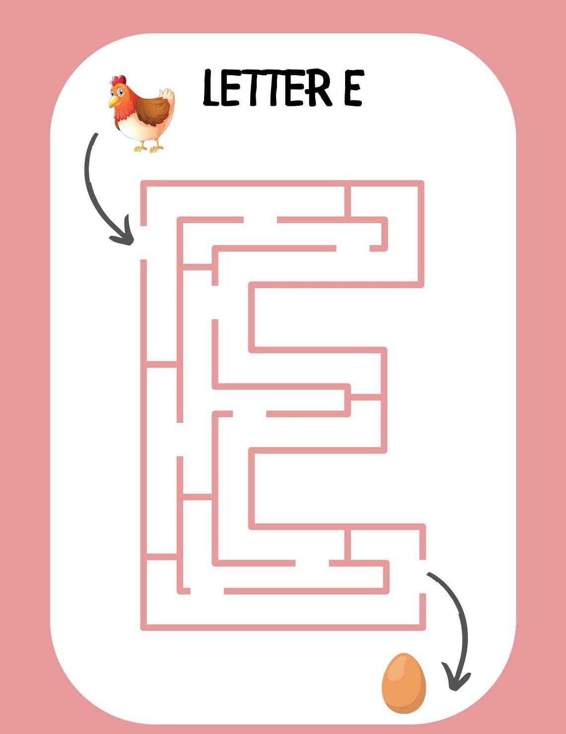 Colorful Playful Alphabet Maze Worksheet Coloring Pages Printable ...