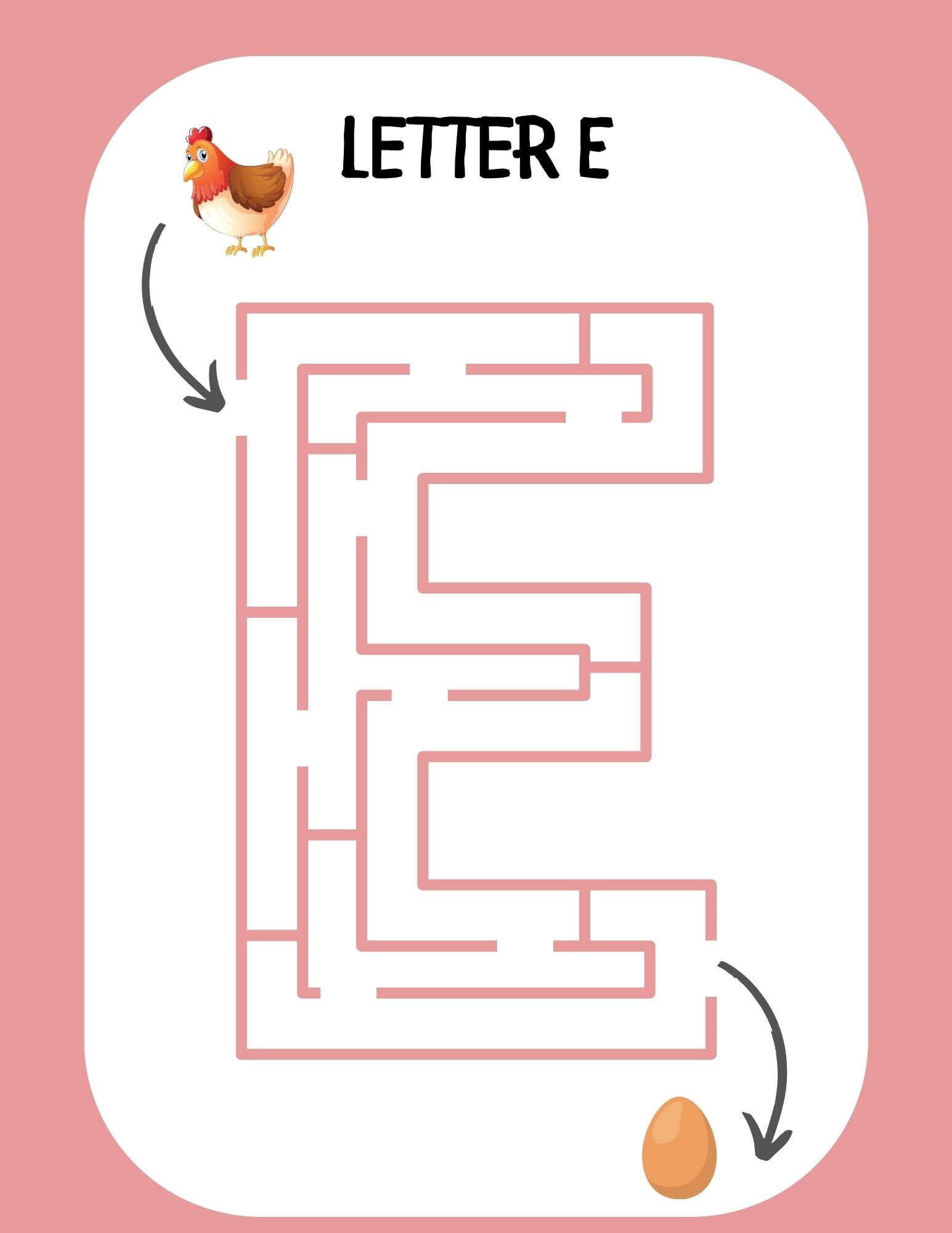 Colorful Playful Alphabet Maze Worksheet Coloring Pages Printable ...