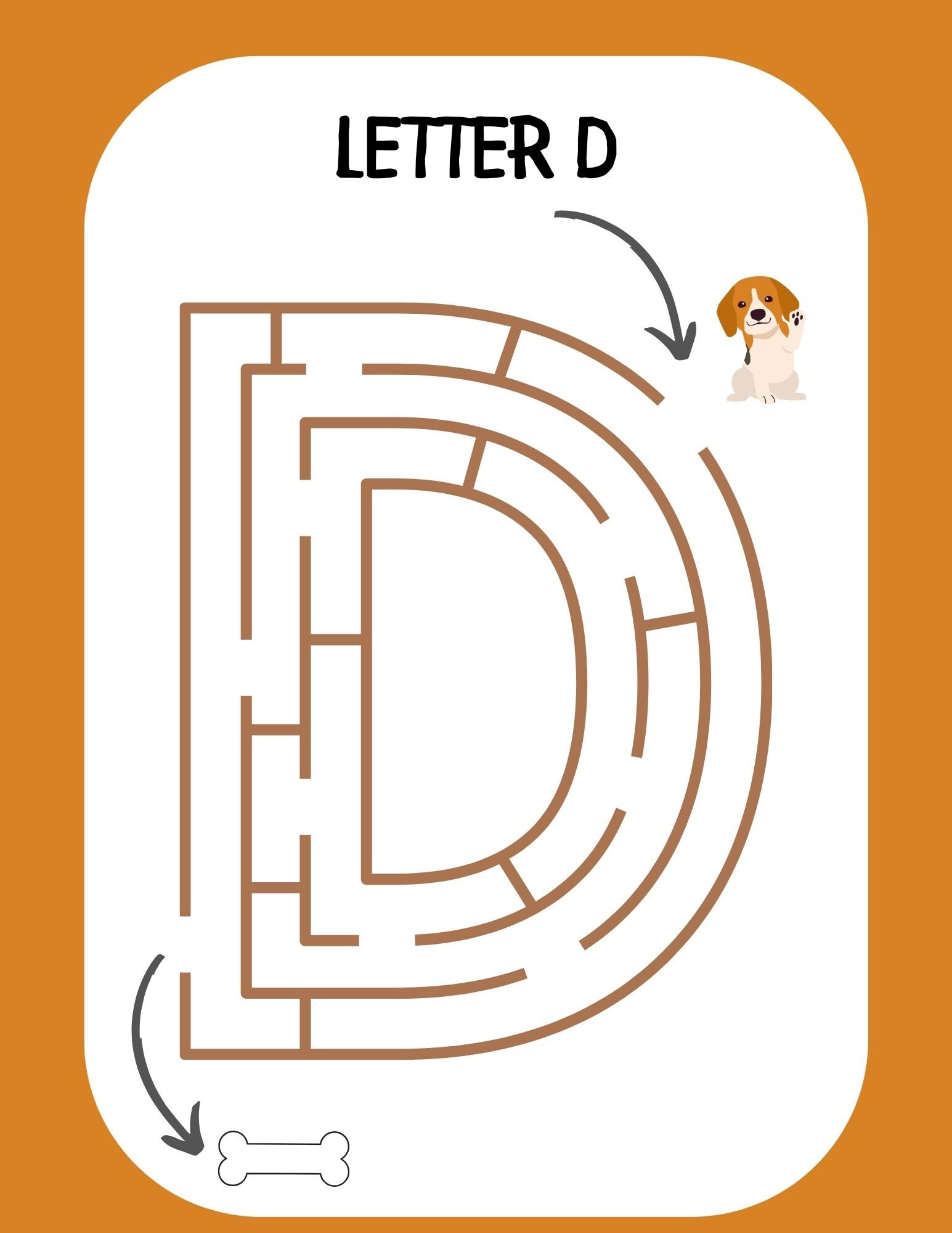 Colorful Playful Alphabet Maze Worksheet Coloring Pages Printable ...