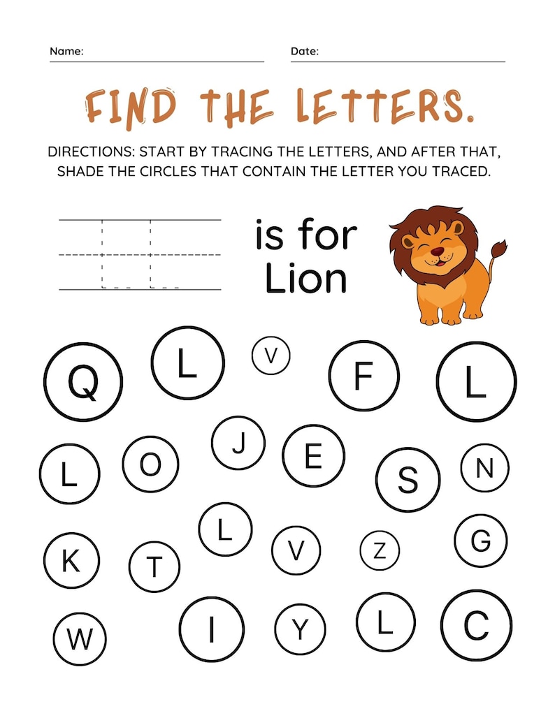 Find the Letter Coloring Pages Printable Alphabet Worksheets ...