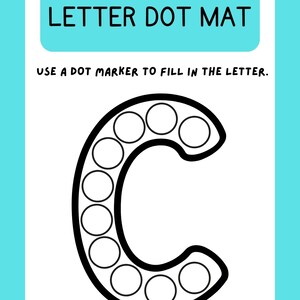 Preschool Skills Dot Marker Printable Alphabet Letters Dot Coloring ...