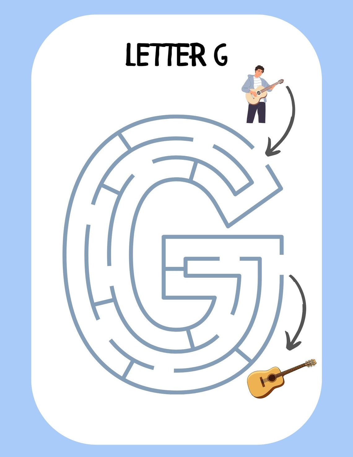 Colorful Playful Alphabet Maze Worksheet Coloring Pages Printable ...