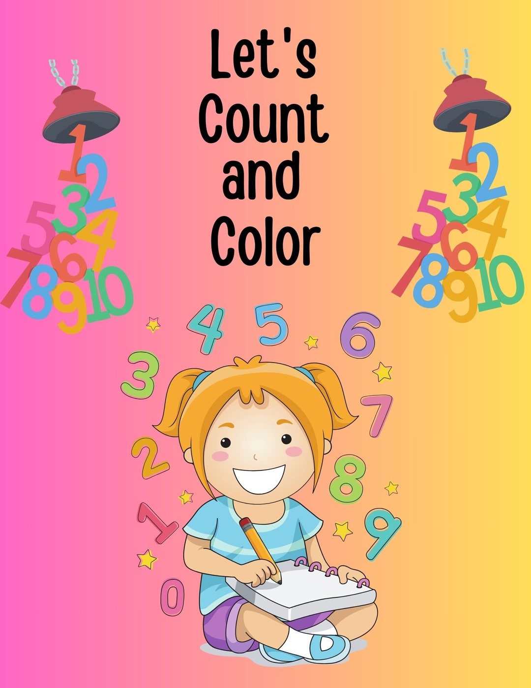 Count and Color Fun Activity Workbook Coloring Pages Printable Counting ...