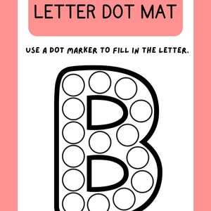 Preschool Skills Dot Marker Printable Alphabet Letters Dot Coloring ...