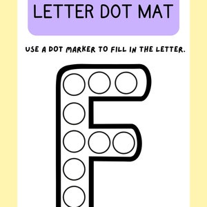 Preschool Skills Dot Marker Printable Alphabet Letters Dot Coloring ...