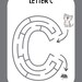 Colorful Playful Alphabet Maze Worksheet Coloring Pages Printable ...