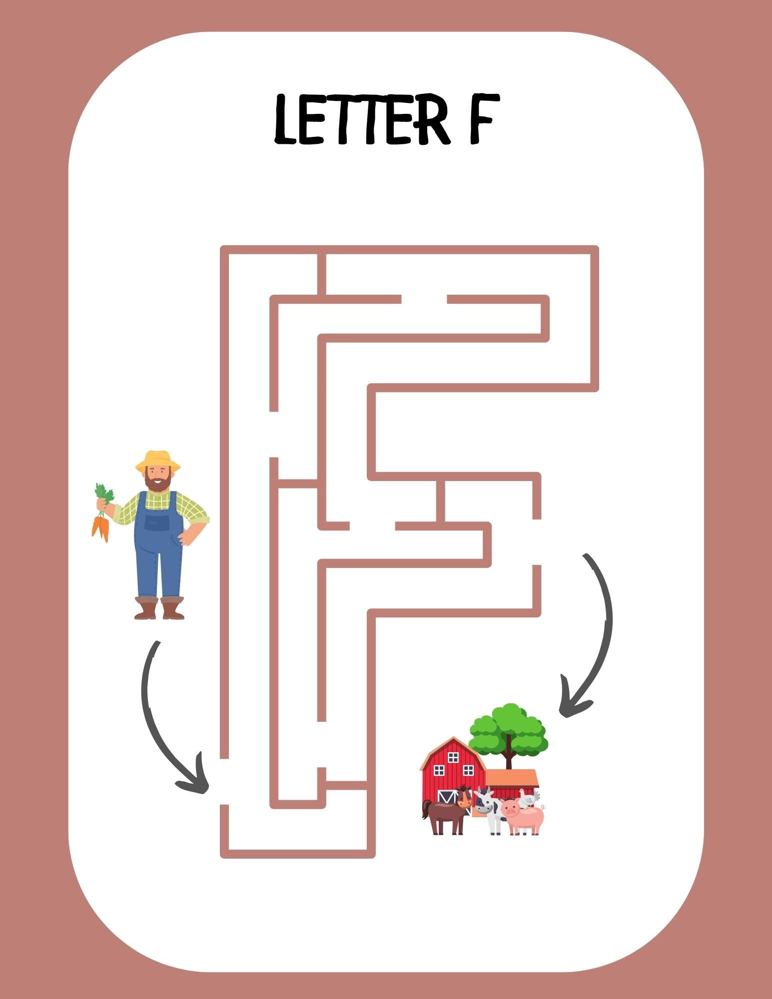 Colorful Playful Alphabet Maze Worksheet Coloring Pages Printable ...