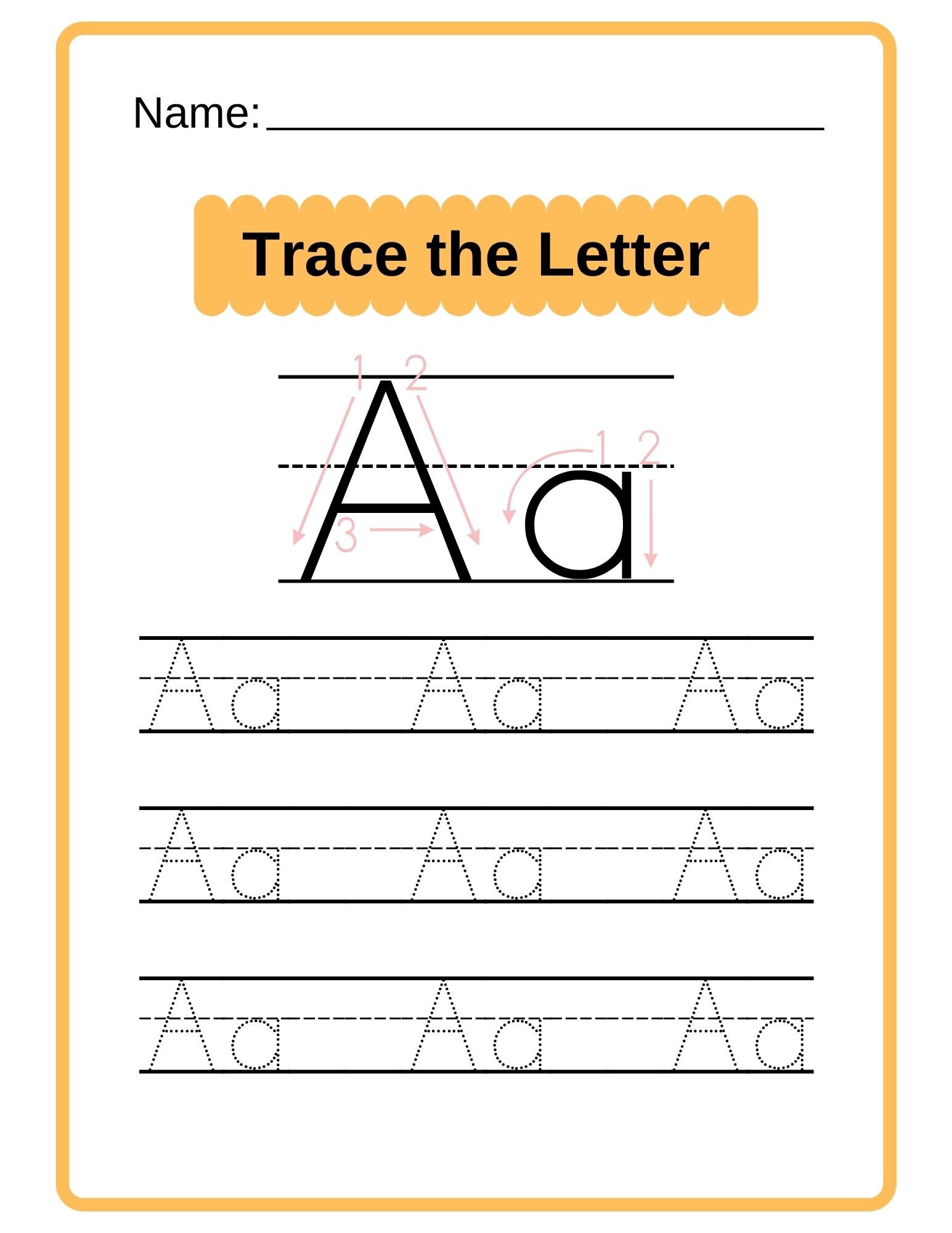 Preschool Curriculum Practice Sheets Tracing Printable Abc Letter ...