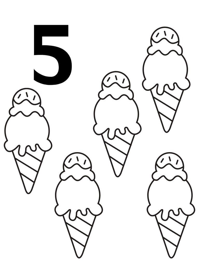 Count and Color Fun Activity Workbook Coloring Pages - Etsy