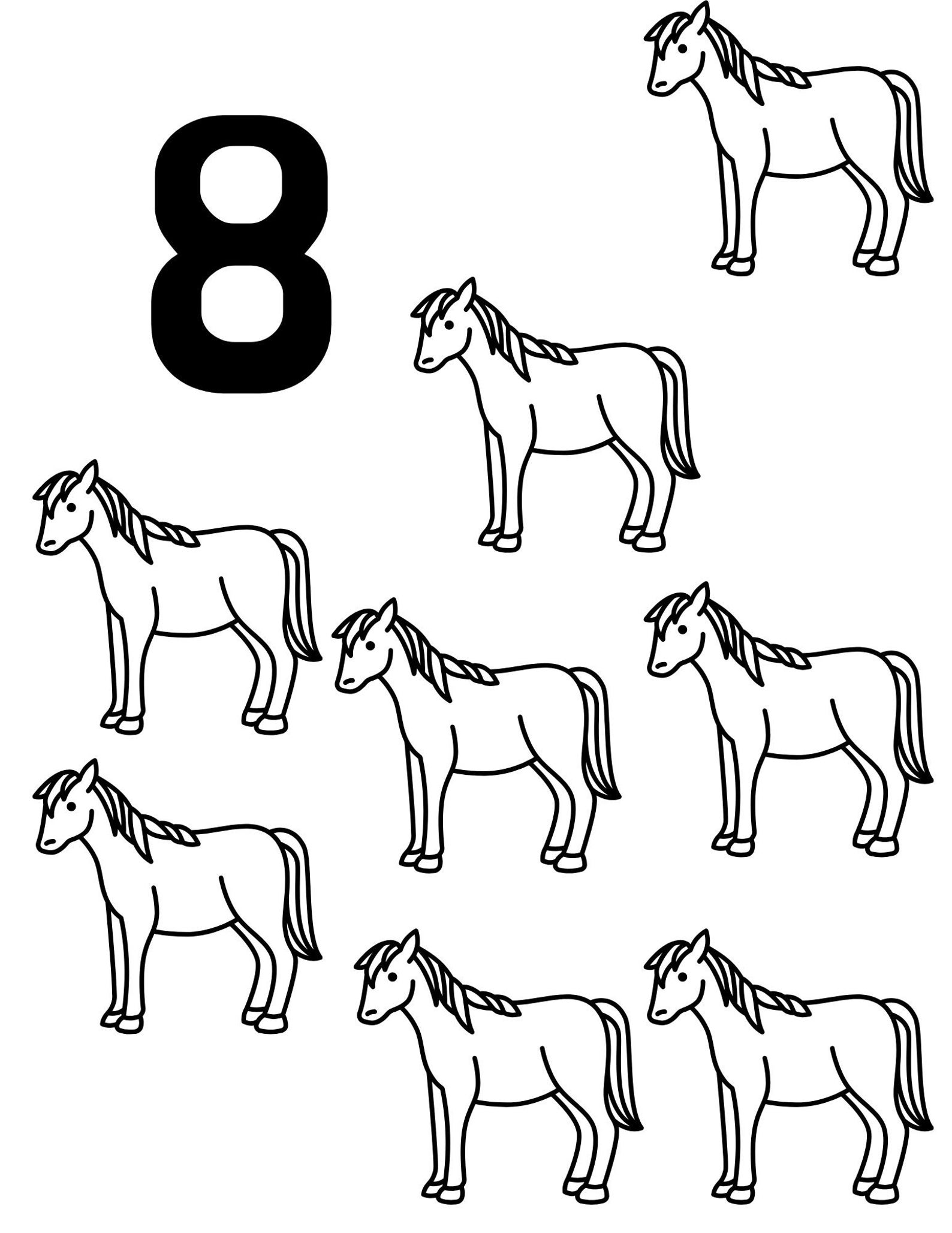 Count and Color Fun Activity Workbook Coloring Pages Printable Counting ...