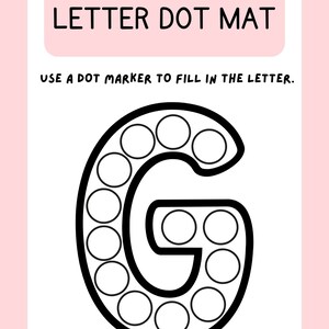 Preschool Skills Dot Marker Printable Alphabet Letters Dot Coloring ...