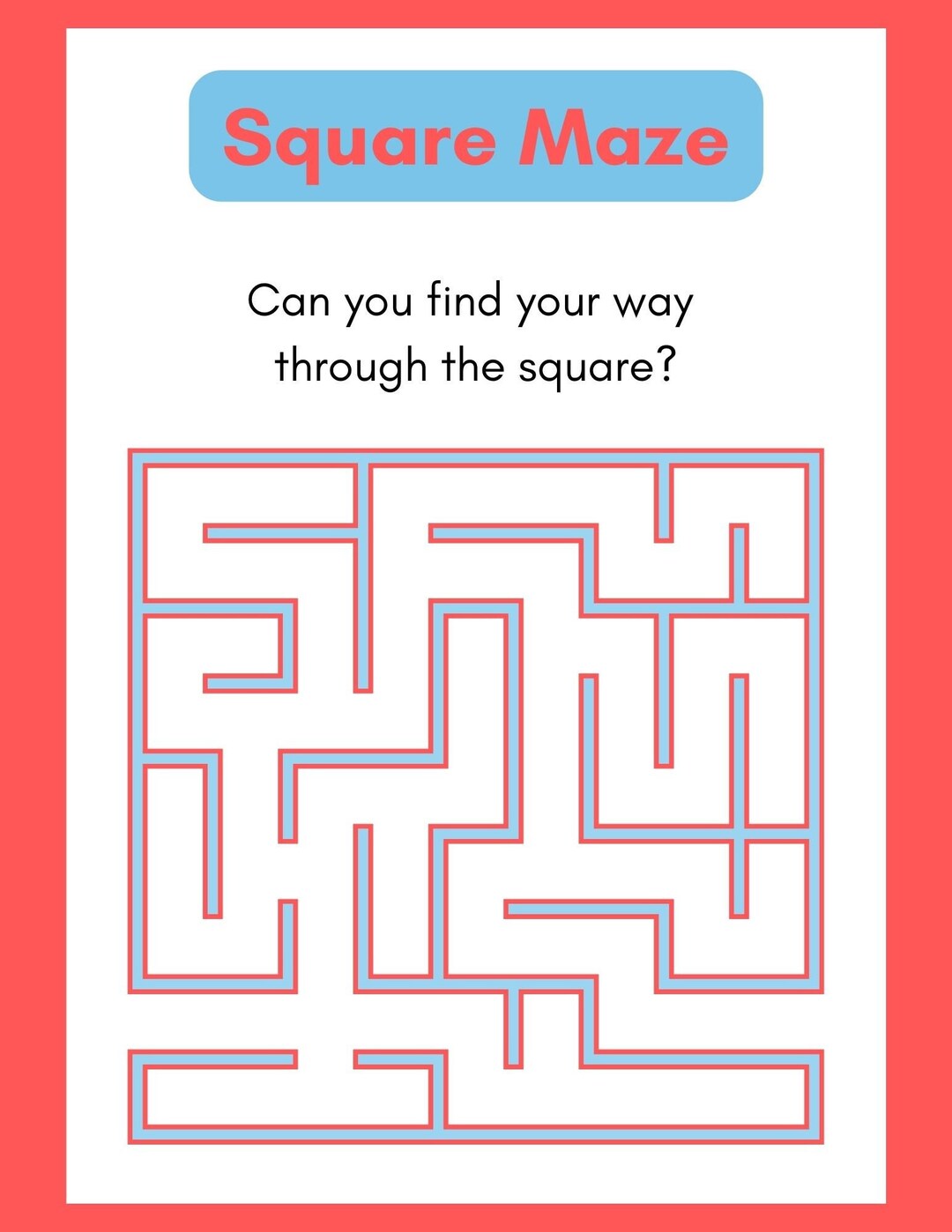 Colorful and Fun Activity Shape Maze Activity Worksheets Coloring Pages ...