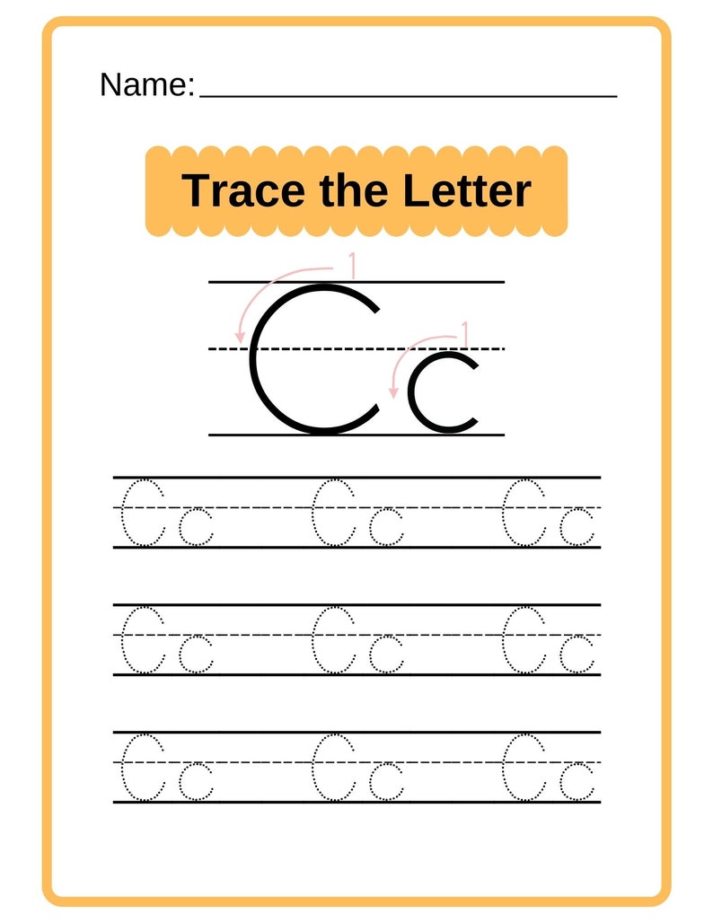 Preschool Curriculum Practice Sheets Tracing Printable Abc Letter ...