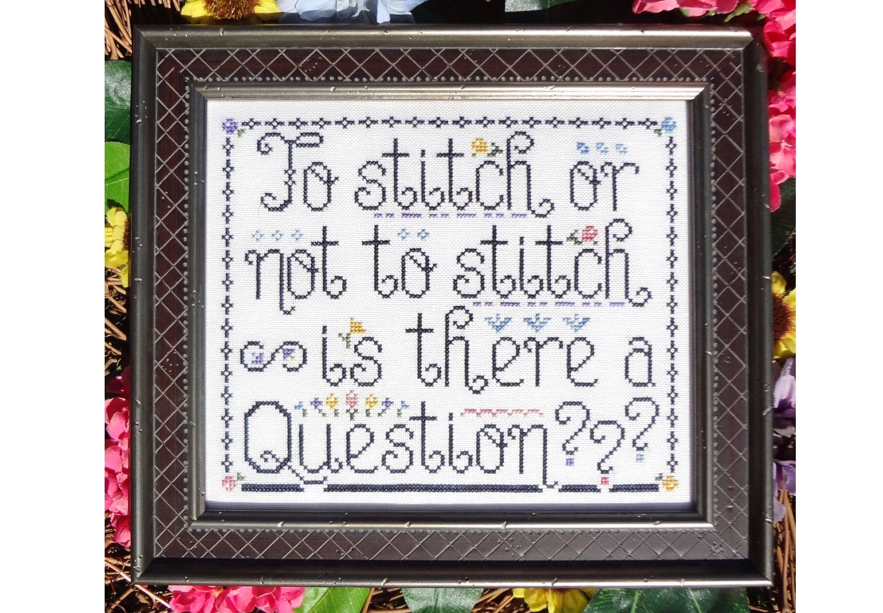 To Stitch or Not to Stitch Funny Stitching Cross Stitch | Etsy
