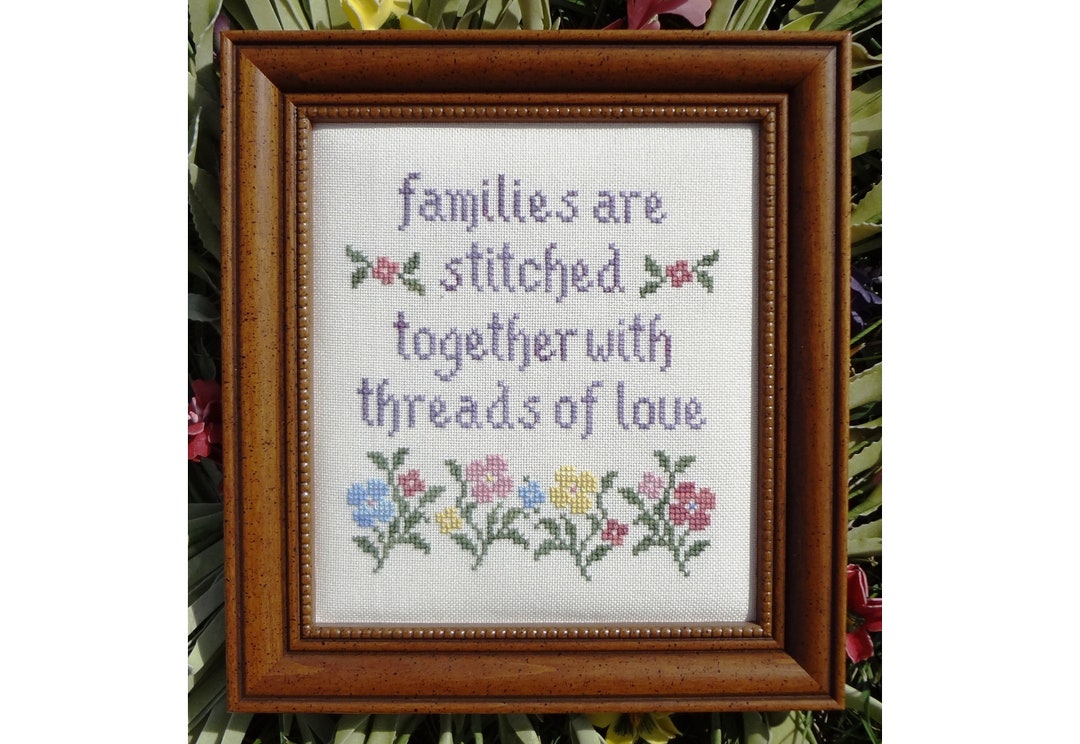 Threads of Love ~ Family Cross Stitch Pattern ~ MBT Designs ~ PDF ...