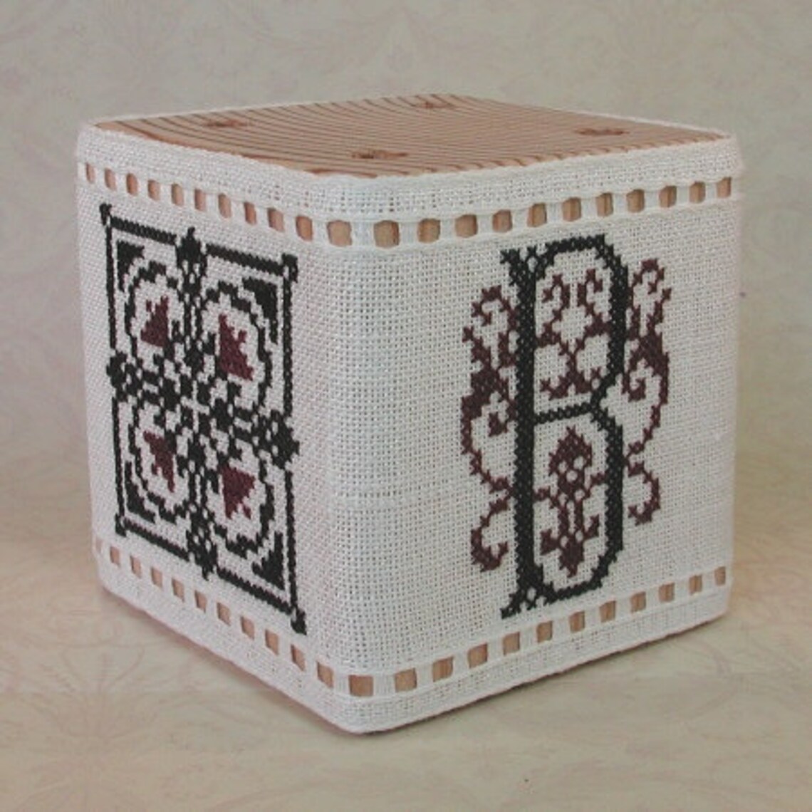 Monogram Block Alphabet Cross Stitch Pattern My Big Toe | Etsy