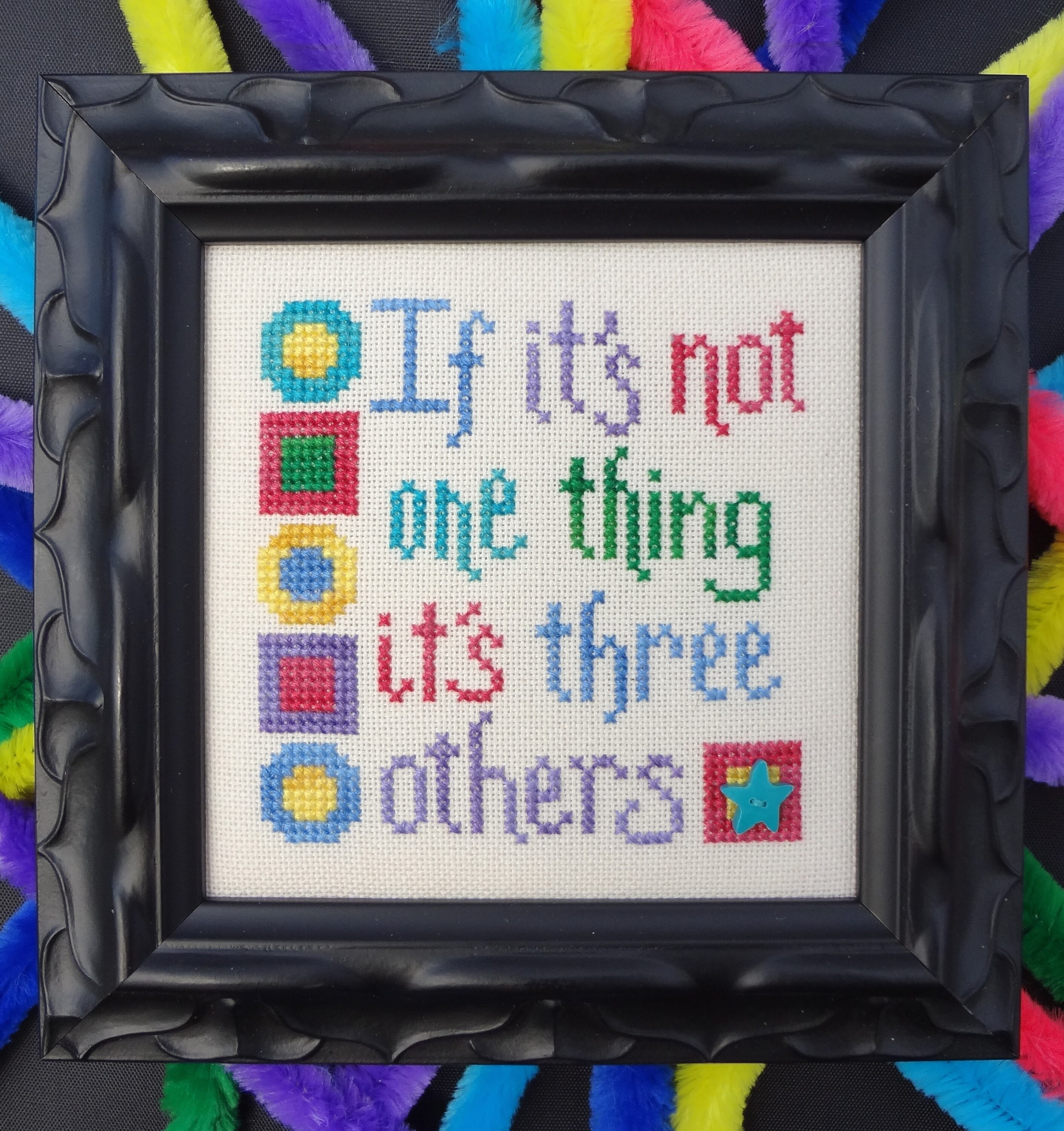 Not One Thing Funny Cute Cross Stitch Pattern My Big Toe | Etsy