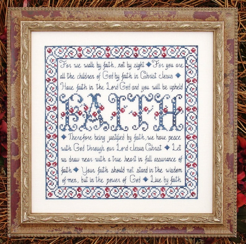 Building Blocks Faith Bible Christian Cross Stitch Pattern My - Etsy