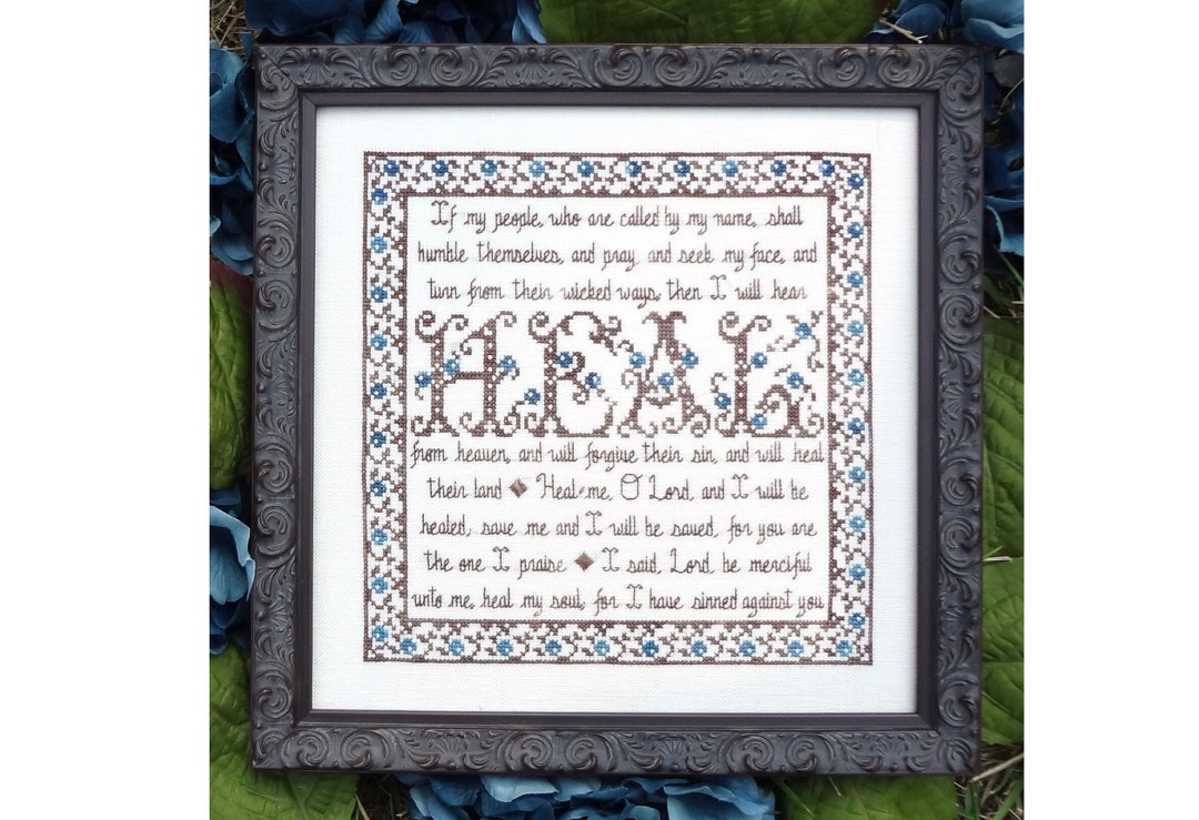 Building Blocks Heal Bible Christian Cross Stitch Pattern My Big Toe ...