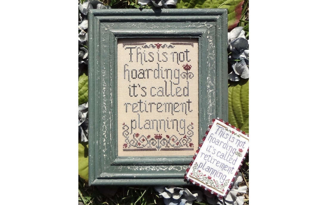 Retirement Planning ~ Funny Cross Stitch Pattern ~ MBT Designs ~ PDF ...