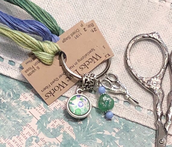 Mint Floral Country Thread Keep Needlework Accessory | Etsy