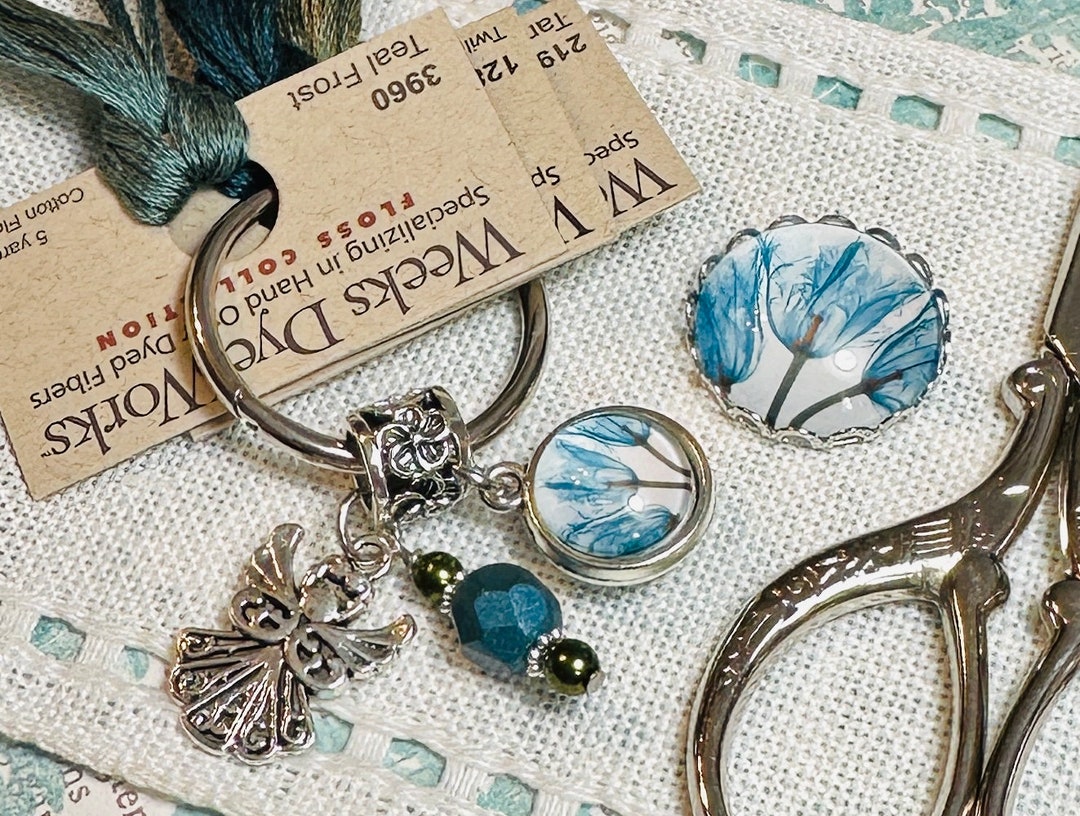 Blue Angel ~ Thread Keep & Needle Minder ~ Needlework Accessory Set ...