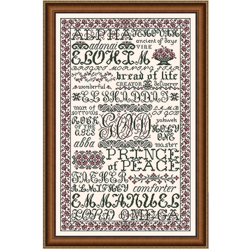Cross Stitch Bible Verse - Etsy