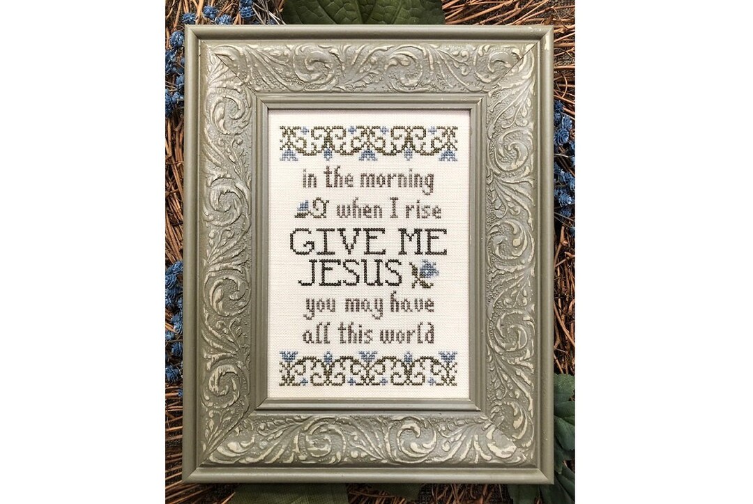 Give Me Jesus Spiritual Hymn Cross Stitch Pattern My Big Toe Designs ...