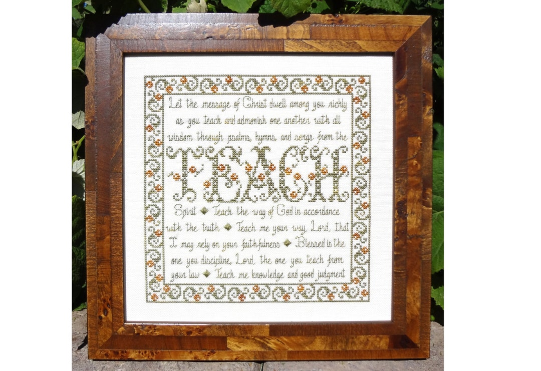 Building Blocks Teach Bible Christian Cross Stitch Pattern My Big Toe ...