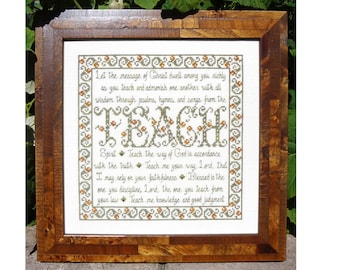 Building Blocks Love Bible Christian Cross Stitch Pattern My | Etsy