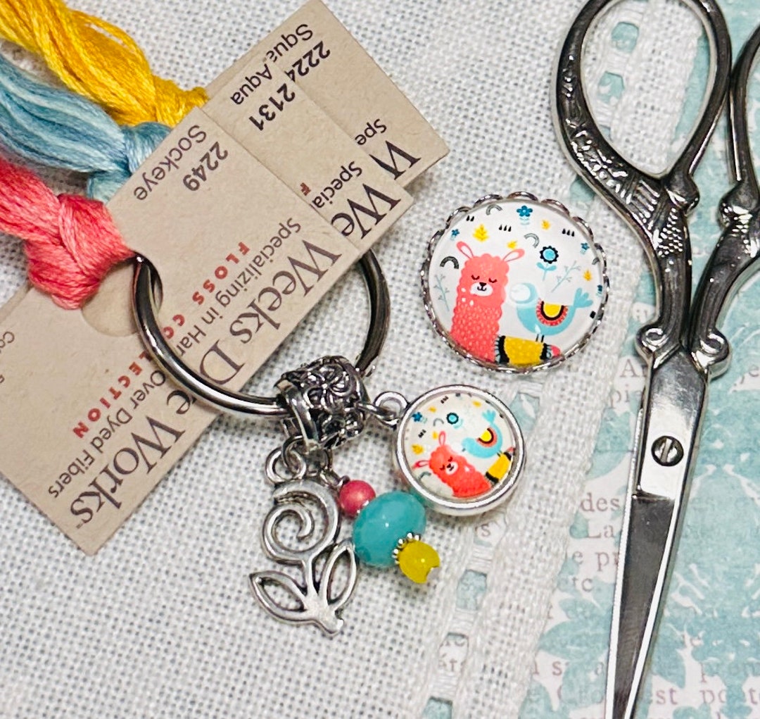 Llama Cute Thread Keep & Needle Minder Bright Happy Cheerful Peach ...