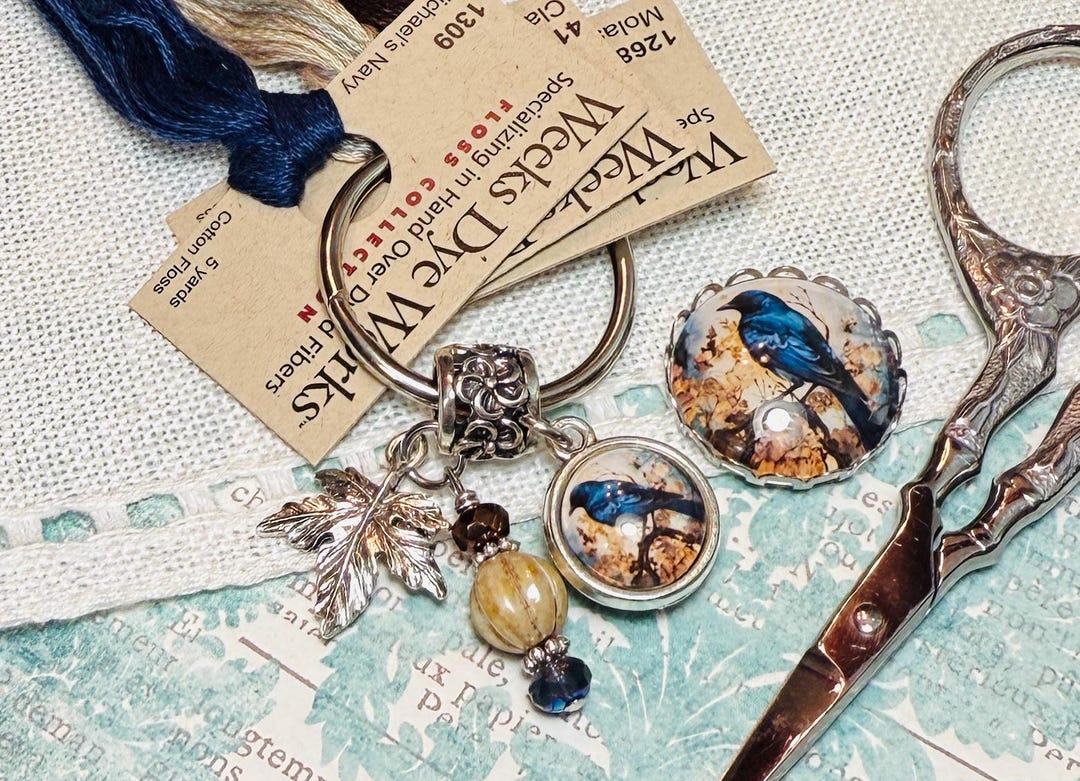 Fall Raven ~ Bird Thread Keep & Needle Minder Nanny ~ Needlework ...