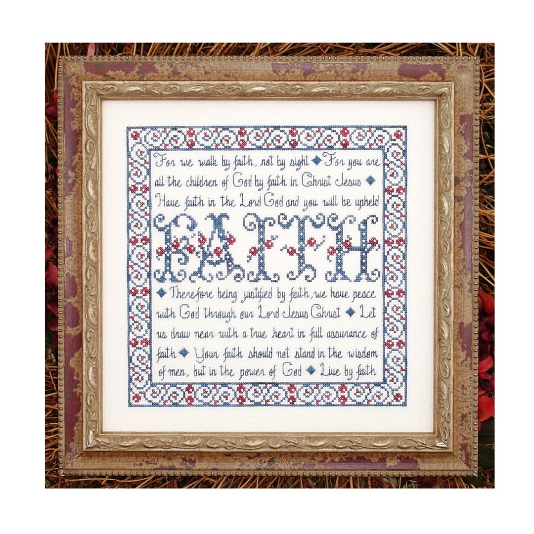 Building Blocks Faith Bible Christian Cross Stitch Pattern My Big Toe ...