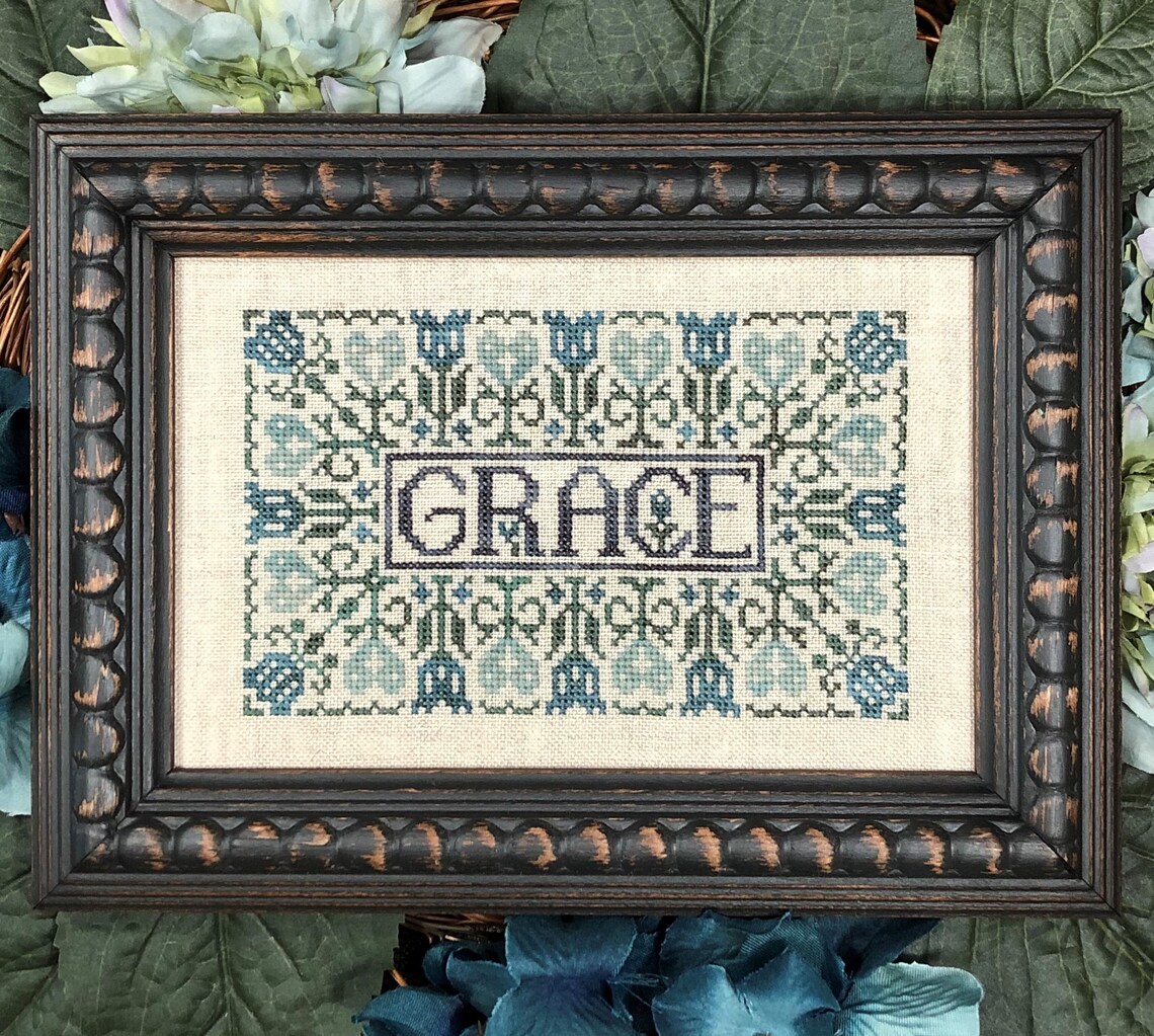 Grace Inspirational Cross Stitch Pattern My Big Toe Designs - Etsy
