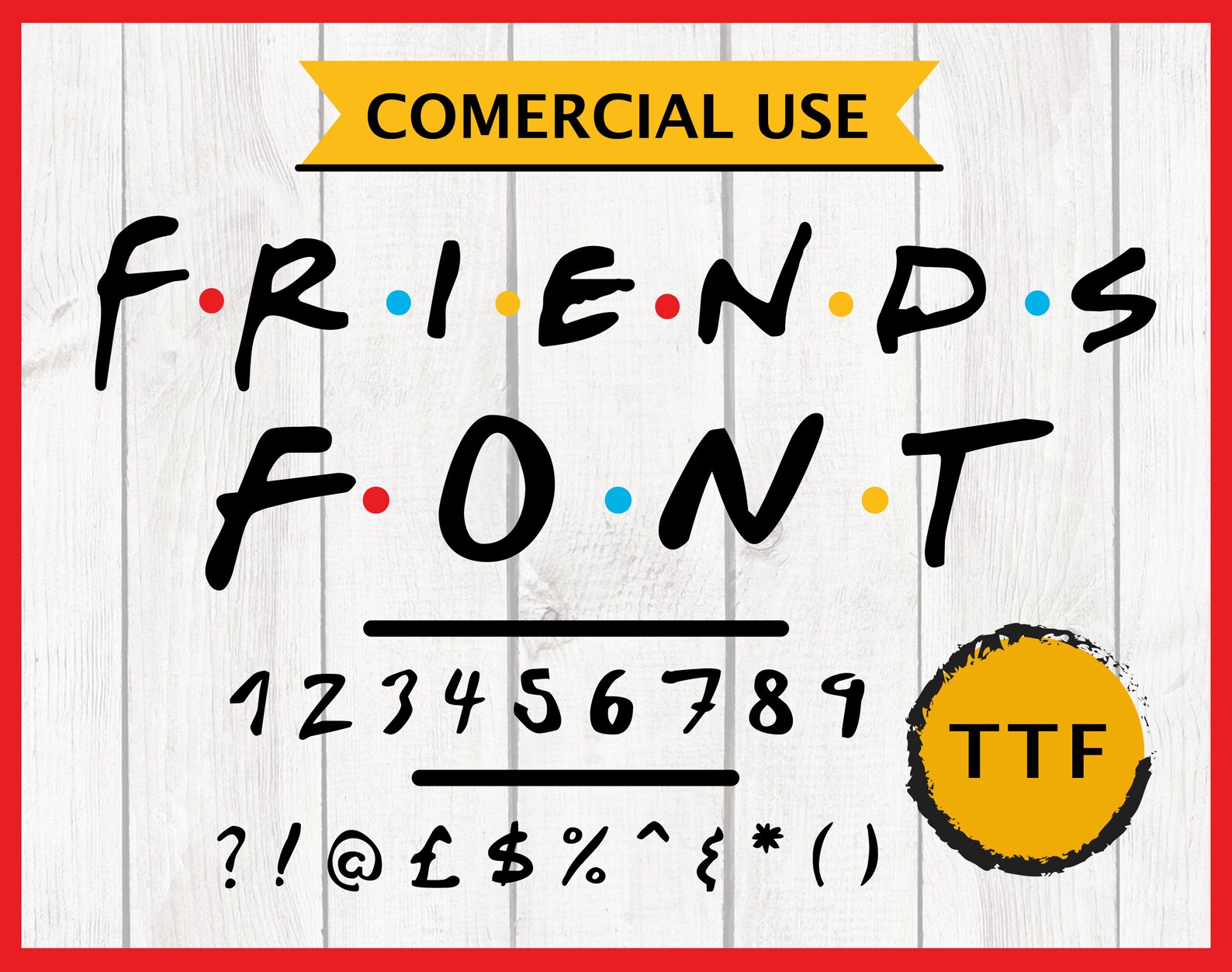Friends Font SVG TTF Friends TV Show Inspired Logo Font Script | Etsy