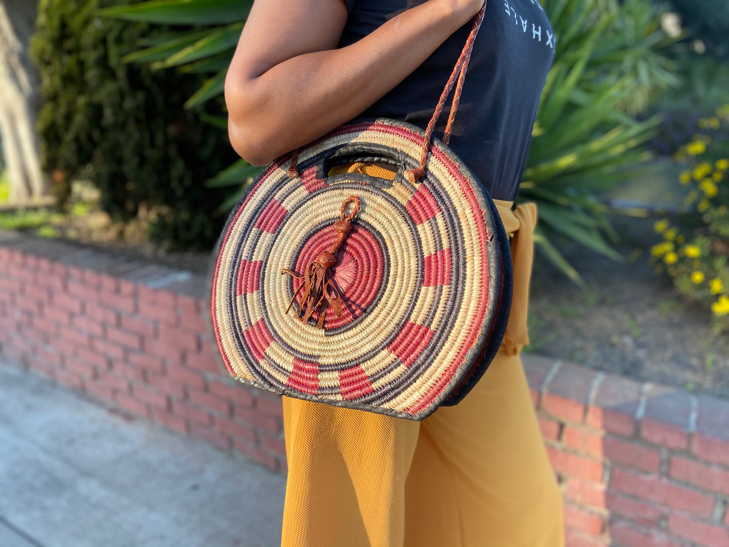 Authentic African Handmade Big Shoulder Bag, Handmade in Nigeria ...