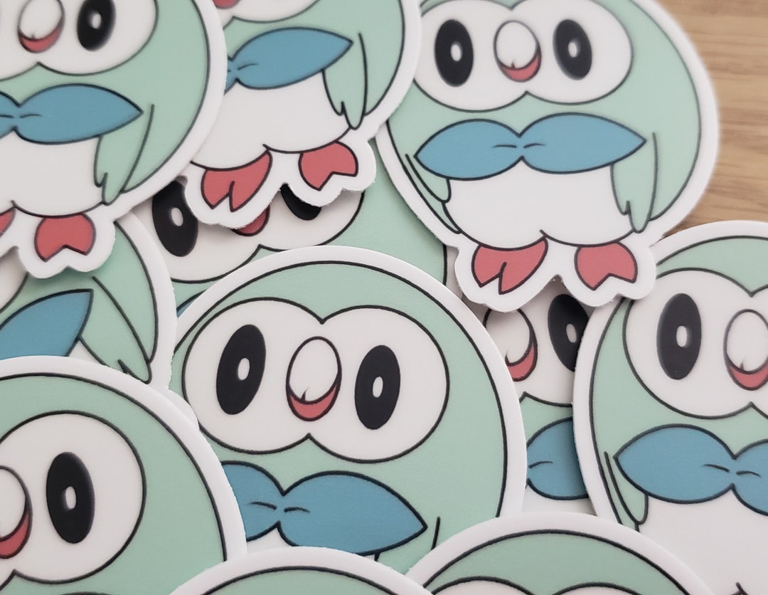 Shiny Rowlett Sticker Pokemon Sunmoon Starter - Etsy
