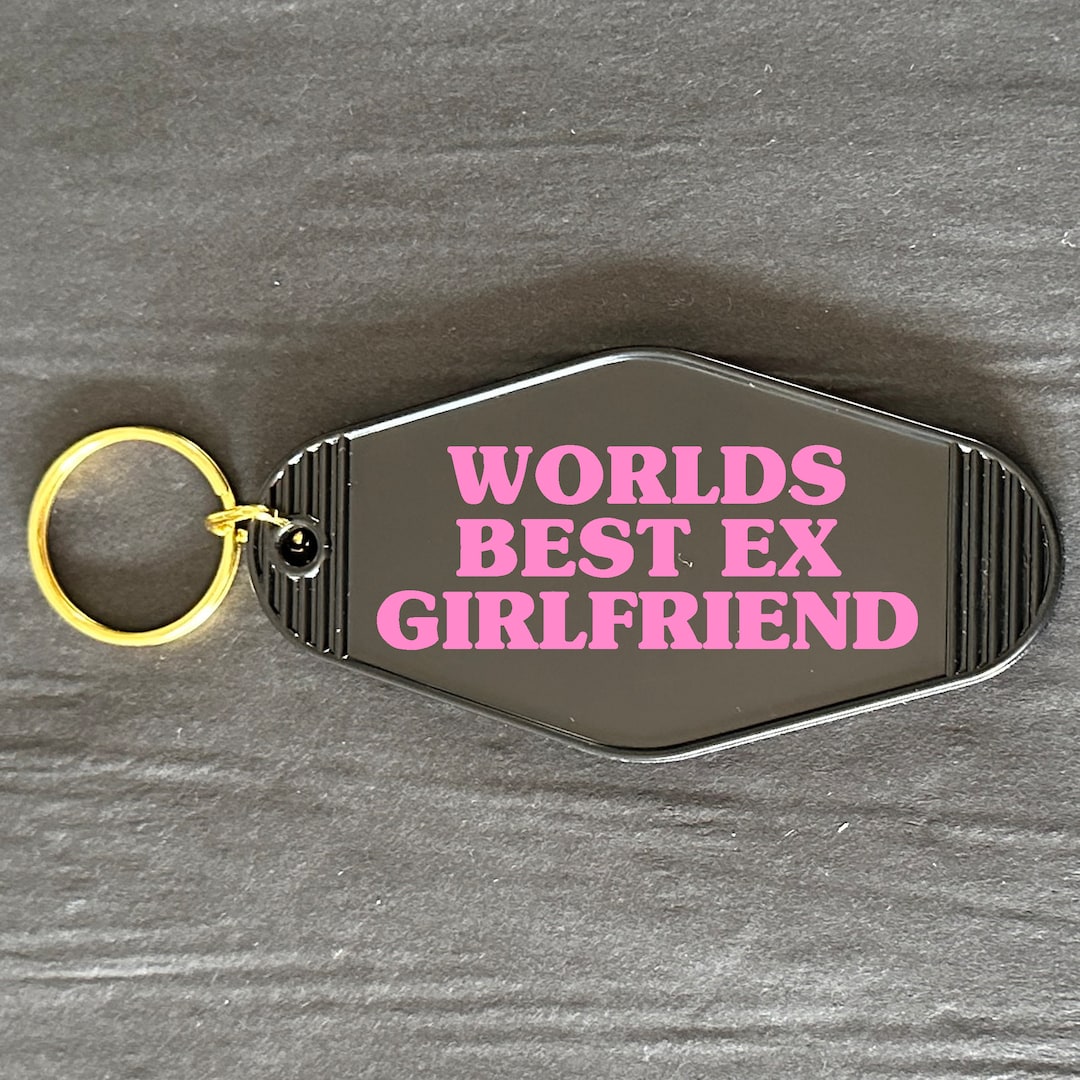 Worlds Best Ex Girlfriend Motel Keyring, Keychain, Goth Alternative ...