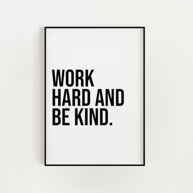 Be Kind Poster - Etsy