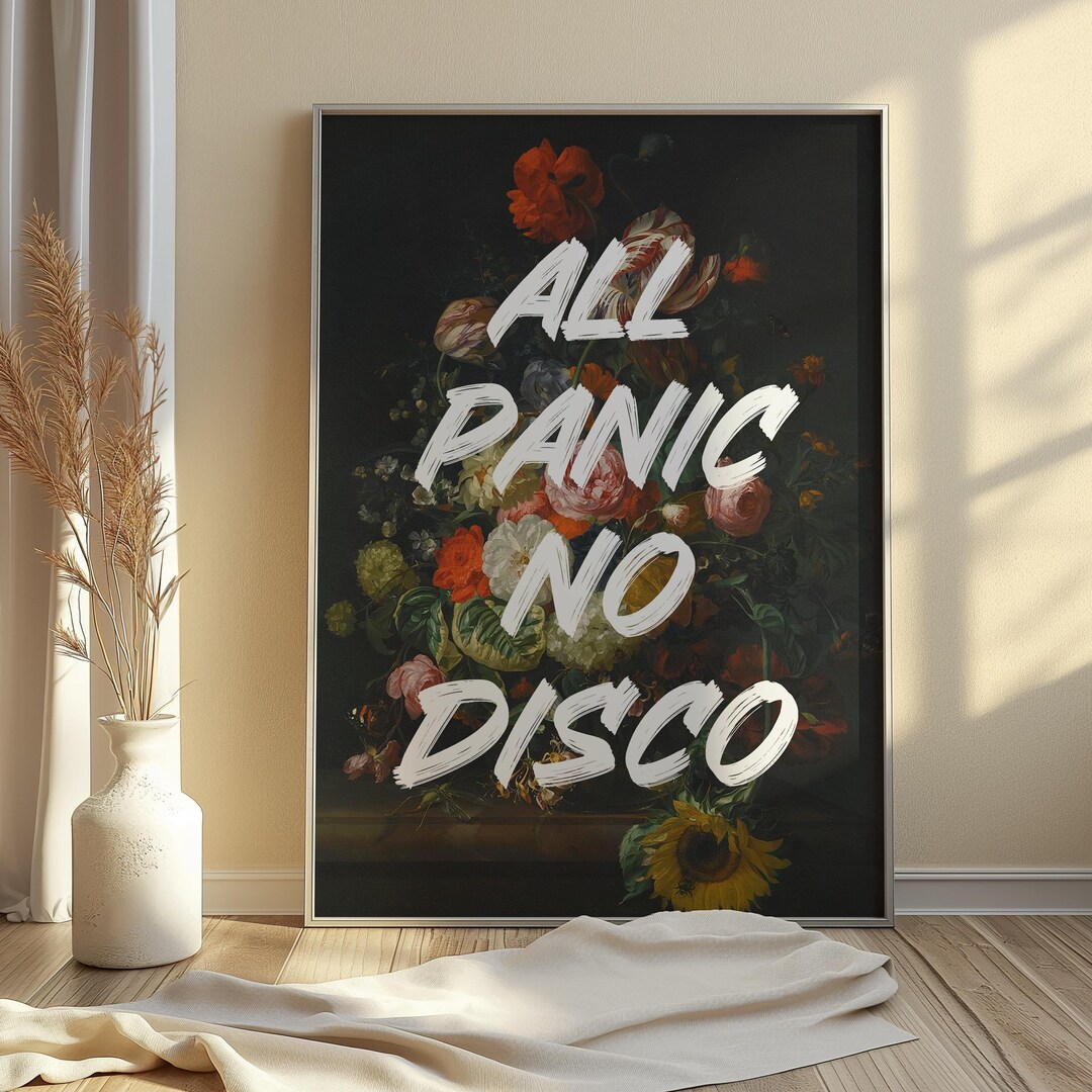 All Panic No Disco Art Rework Funny Poster Print, Birthday Gift for Her ...