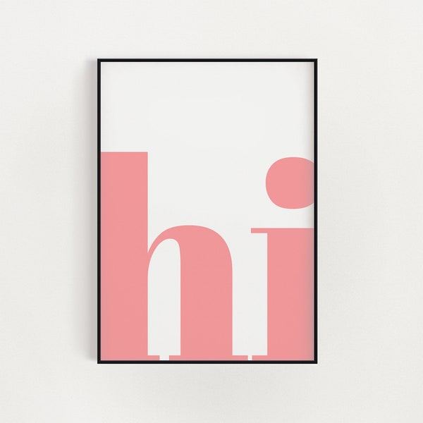 Hello Poster - Etsy UK